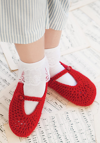 Ravelry: Ruby Red Slippers pattern by Margie Dougherty