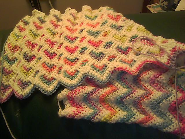 Ravelry: fairyhedgehogg's Love Hearts Blankie