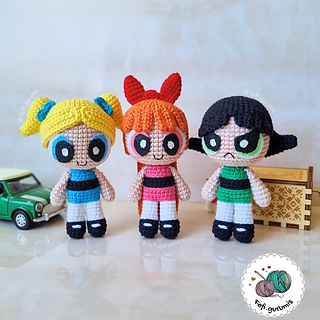 Ravelry: The Powerpuff Girls pattern by María Fernanda Rojas