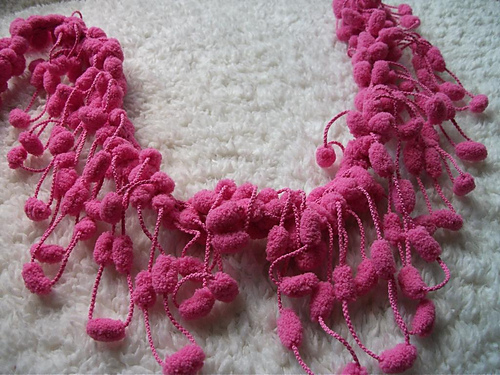 Ravelry: Puff Ball Crochet Scarf pattern by Bernat Design Studio