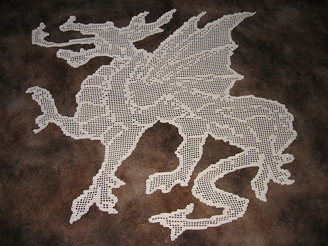 Ravelry: Dragon Filet pattern by Ferosa Harold