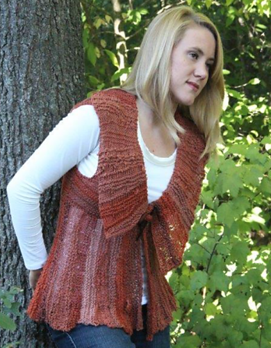 Ravelry: Shawl Collar Jacket or Vest pattern by Feza Yarns