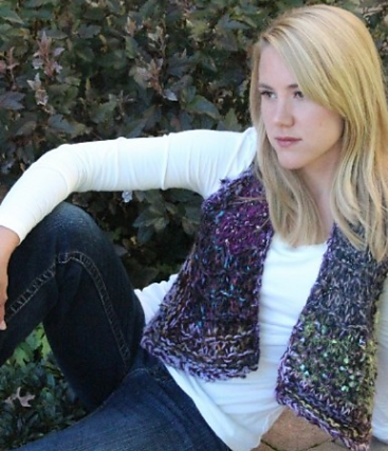 Ravelry: Mitered Square Vest pattern by Feza Yarns