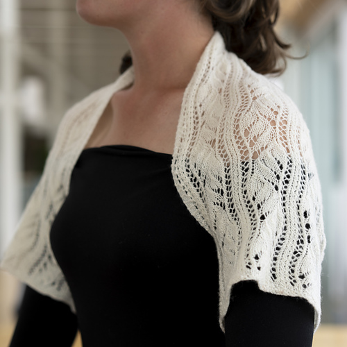 Ravelry: Leaf Lace Scarf or Shrug pattern by Mrs E James