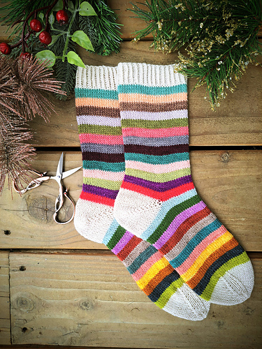 Ravelry: 24 Day Advent Socks pattern by Brie Christine