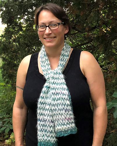 Ravelry: Angora Peaks Scarf pattern by Settlers Grove Designs
