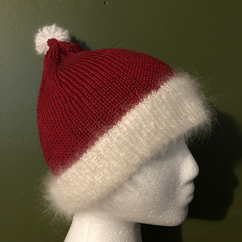 Ravelry: Elfish Angora Trimmed Hat pattern by Settlers Grove Designs