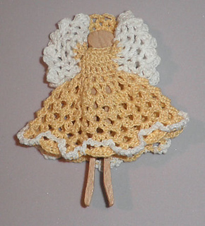 Ravelry: Clothespin Angel #1 pattern by Anne Halliday