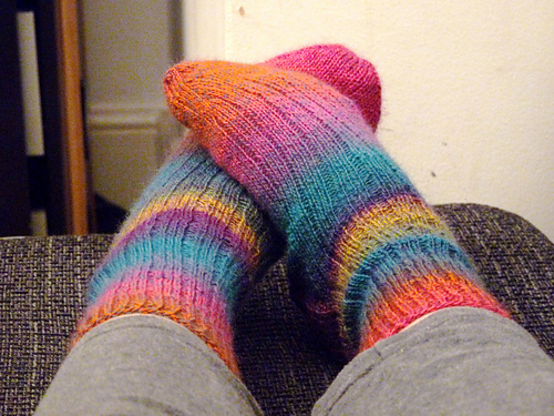 Ravelry: A Nice Ribbed Sock pattern by Glenna C.