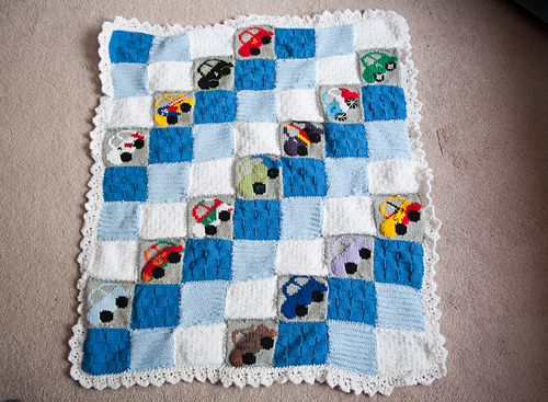 Ravelry: Textured Blocks Baby Blanket pattern by Stephany Lein