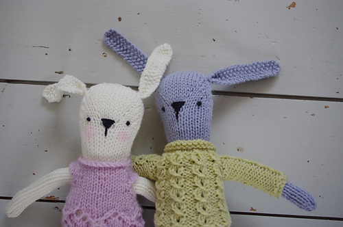 Ravelry: Knitted Nordic Rabbits pattern by Fiona Goble