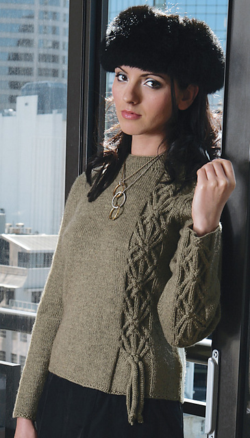 Ravelry: Cable and I-Cord Sweater pattern by Fiona Ellis