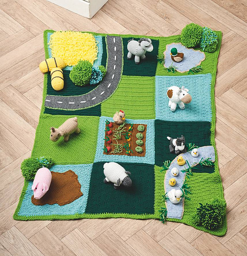 Ravelry: Patchwork Farm Playset pattern by Amanda Berry