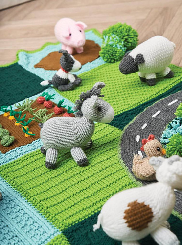 Ravelry: Patchwork Farm Playset pattern by Amanda Berry