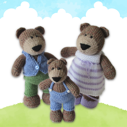 Ravelry: The Three Bears pattern by Amanda Berry