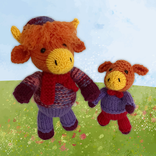 Ravelry: Billy and Bertie Highland Cows pattern by Amanda Berry