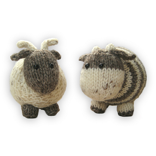 Ravelry: Bramble Goat and Chestnut Cow pattern by Amanda Berry
