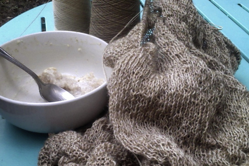 Ravelry: fluffspangle's Porridge with jam and cream