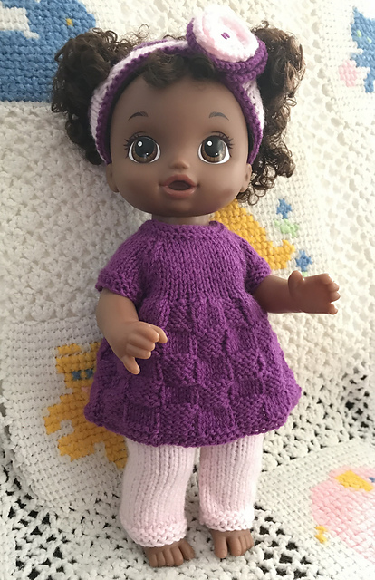 Ravelry: Dress with Leggings and Headband for Baby Alive® pattern by ...