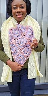Ravelry: African Flower ruana wrap pattern by Susanna Biaye