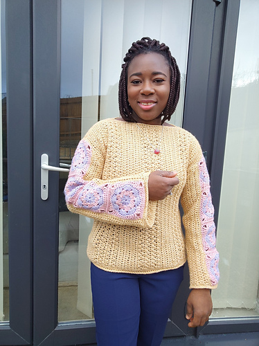 Ravelry: African flower sweater pattern by Susanna Biaye