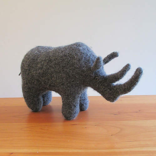 Ravelry: Felted Rhino pattern by Frances Gillespie