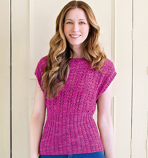 Ravelry: Mock Cable Fitted Womens Top pattern by Pat Menchini