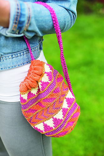 Ravelry: Patterned Drawstring Bag pattern by Frederica Patmore