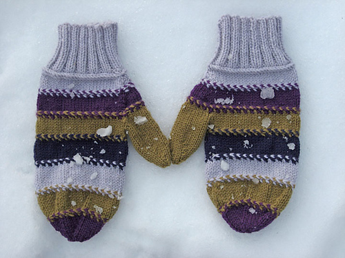 Ravelry: Brr Braid Mittens pattern by Freshisle Fibers