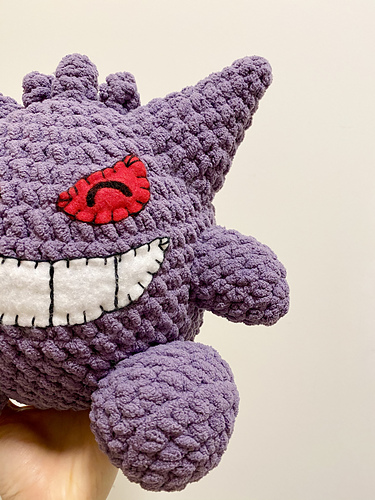 Ravelry: Cuddly Gengar from Pokemon pattern by Cindy Tran