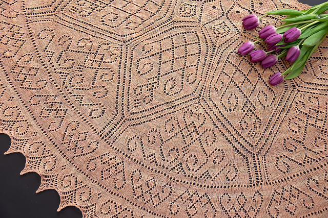 Ravelry: Venetian Light Shawl: Semi-circular pattern by Denise Bartels