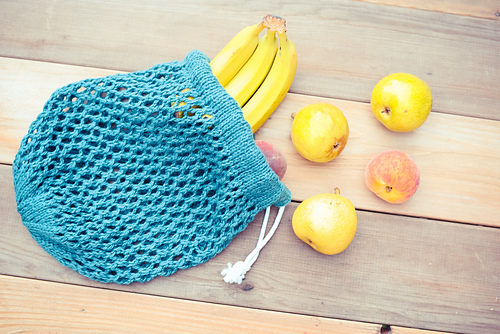 Ravelry: Fruit Market Drawstring Bag pattern by Gabrielle Vézina