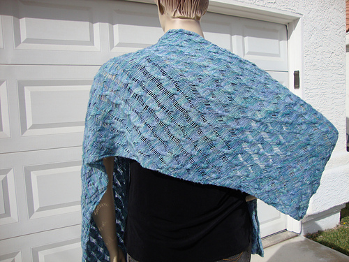 Ravelry: Reversible Cable Clapotis Shawl or Scarf pattern by Gail Knits