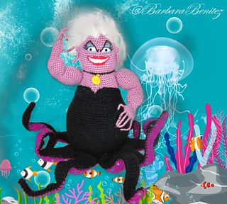 Ravelry: Ursula, la Bruja de la Sirenita pattern by Gala Rebes