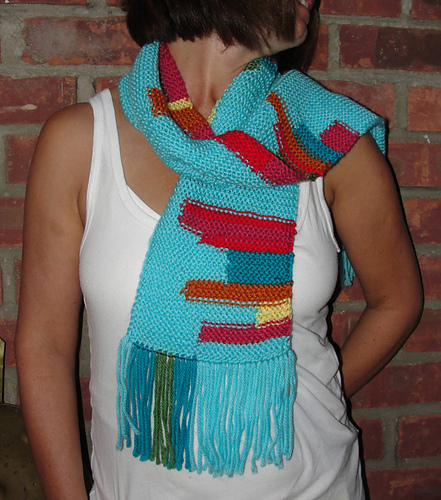 Ravelry: Intarsia Scarf pattern by Galina Carroll
