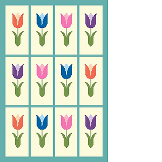 Ravelry: Tulips in a Row Multi pattern by Grammom's Graphs