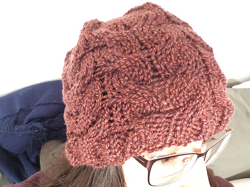 Ravelry: Cable Chevron Hat pattern by Gretchen Tracy