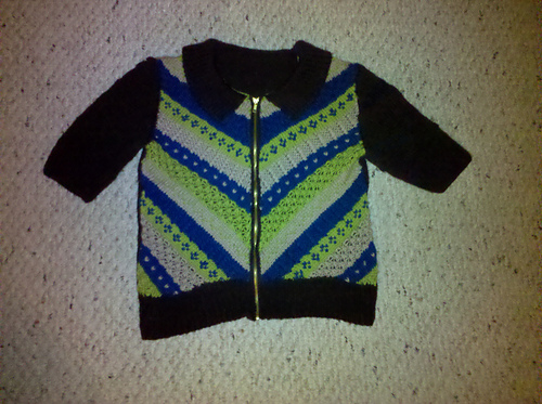 Ravelry: #14 Diagonal Patterned Jacket pattern by Elena Malo