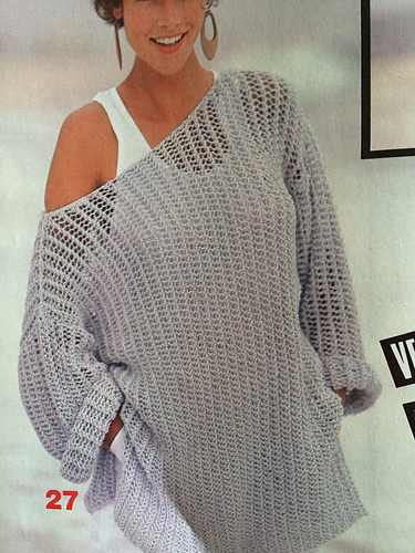 Ravelry: #27 Loose-Fitting, Long Pullover with Drop Shoulders in ...