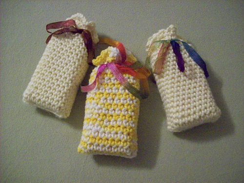 Ravelry: No-Sew Crocheted Soap Sack pattern by Lois Mitchell