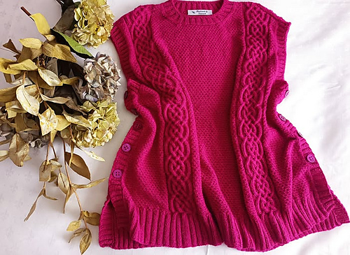 Ravelry: Rust Belt River Vest pattern by Anne Hanson