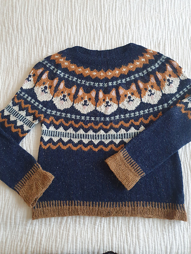 Ravelry: Corgi Sweater | Christmas Winter Design pattern by Rose Marinne
