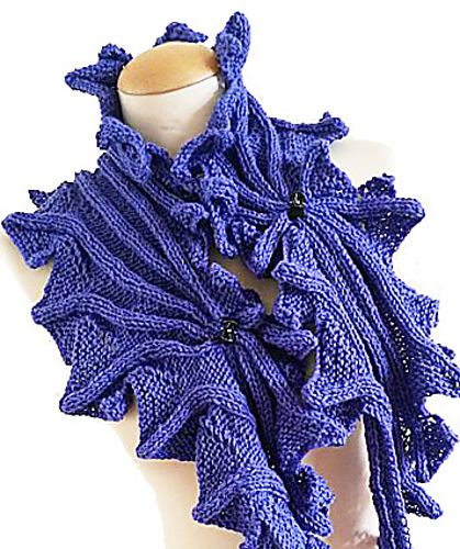 Ravelry: Ruffle Spike Shawl pattern by Jen Giezen