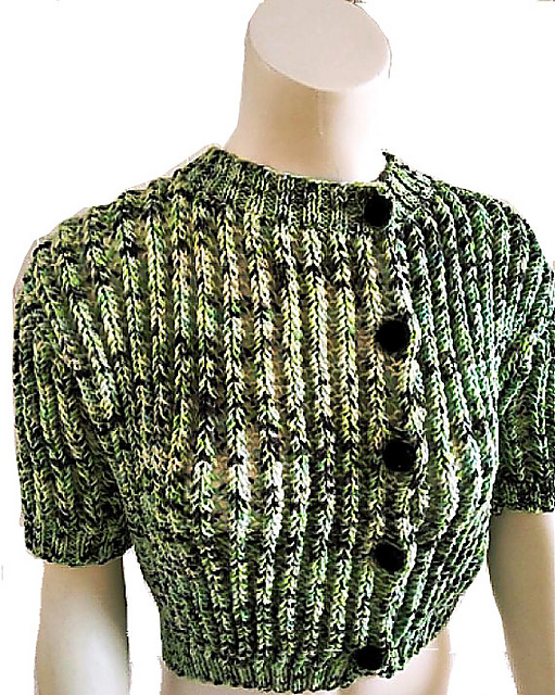 Ravelry: Fishbone Cardigan pattern by Jen Giezen