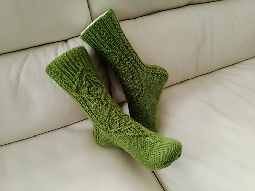 Ravelry: Mountain Ash Socks pattern by Shuyi Wu