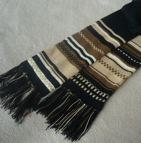 Ravelry: ginjen's Four Color Scarf