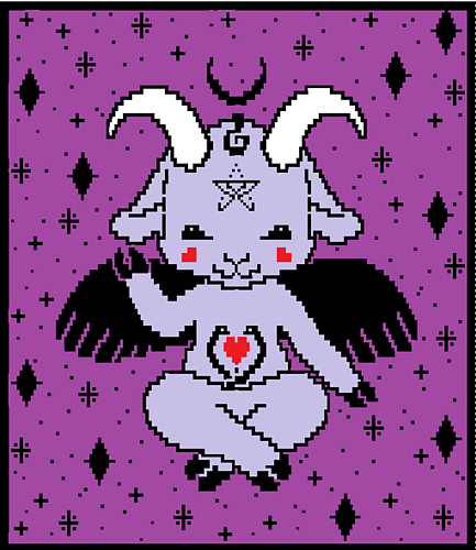Ravelry: Lil' Baphomet pattern by Juli Gittinger