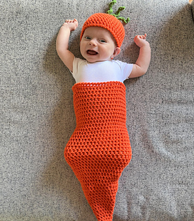 Ravelry: Newborn Baby Carrot Costume pattern by Steady Hands Crochet