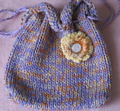 Ravelry: Summer Drawstring Bag pattern by Stacy Lee