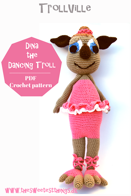 Ravelry: Dina the Dancing Troll pattern by Gitte Bøgelund Larsen